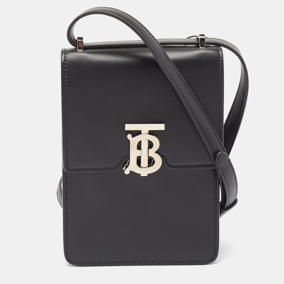 Burberry | Bags | Burberry Black Leather Robin Crossbody Bag | Poshmark